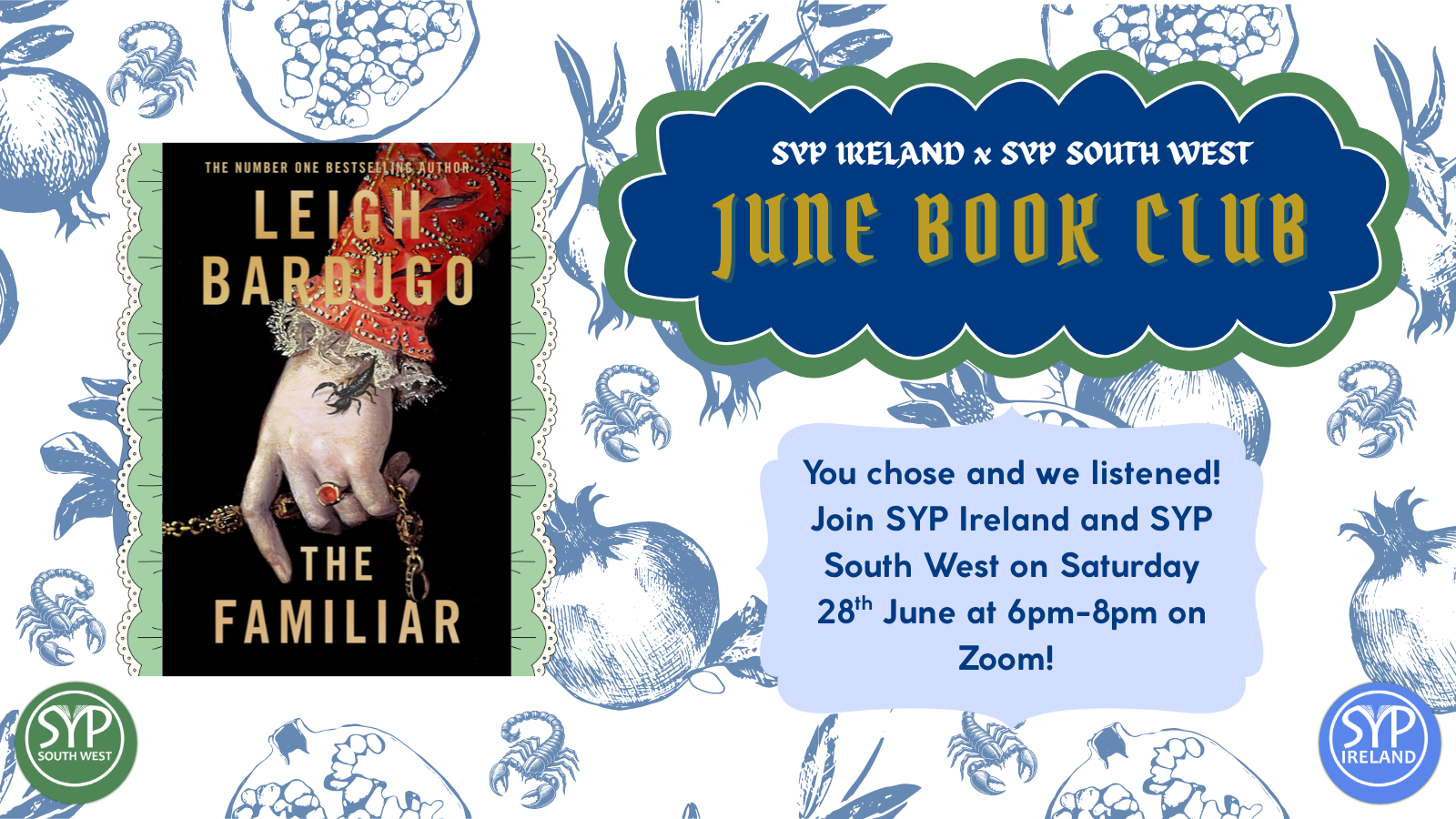 SYP Ireland x South West June Book Club: The Familiar - The Society of ...